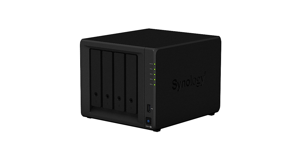 Synology DiskStation DS918+ NAS Server for Business with Intel Celeron CPU, 8GB Memory, 8TB SSD ...