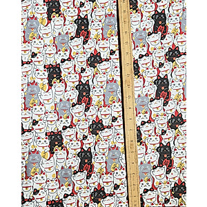 8Pcs Cute Animal Cats Fabirc Fat Quarters Cotton Fabric Bundles,for Quilting,Sewing and DIY Crafts,18 x 22 inches. …