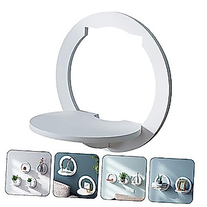 Garneck 3pcs File Cabinets for Home Office Laundry Room Shelves Kitchen Shelf Flower Pot Shelf Display Plant Pot Shelf Kitchen Wall Shelf Tv Table Wood-Based Panel White Cosmetic Tv Wall