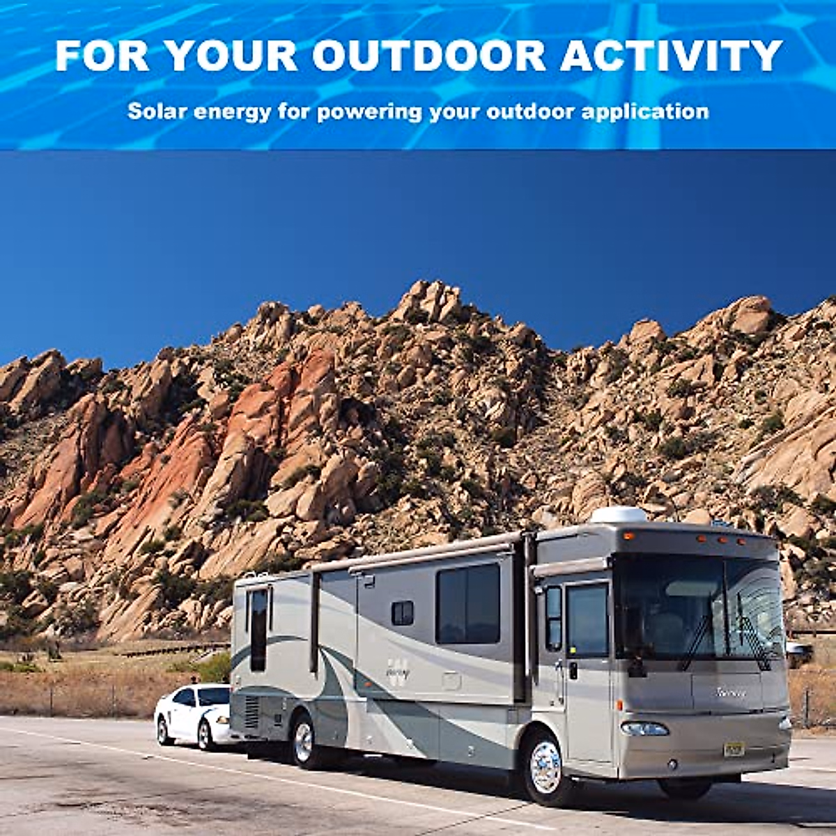 Nicesolar 50W 12V Solar Panel kit Monocrystalline Off Grid System Battery Charger for RV Boat Trailer Cabin Garden Shed Home, with 20A Charge Controller for 12V Lead-Acid & Lithium & LiFePO4 Battery