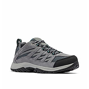 Columbia Womens Crestwood Hiking Shoe, Graphite/Pacific Rim, 8.5 Wide
