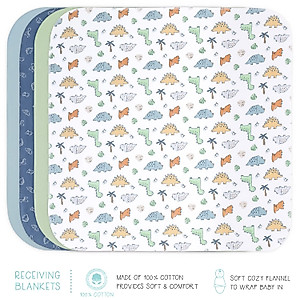 The Peanutshell Baby Layette Gift Set for Baby Boys - 23 Piece New Born Baby Boy Gift Set, Baby Clothes & Newborn Essentials Must Haves - Newborn Baby Boy Clothes 0-3 Months - Dinosaur