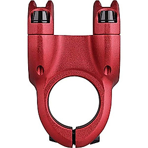 Spank Spoon 350 Stem,Red,45mm Chamfered bar clamp, Ultra-short stack height, Bicycle Stem, Ideal for ASTM 5, All mountain, enduro, trail, free ride, DJ, E-Bike