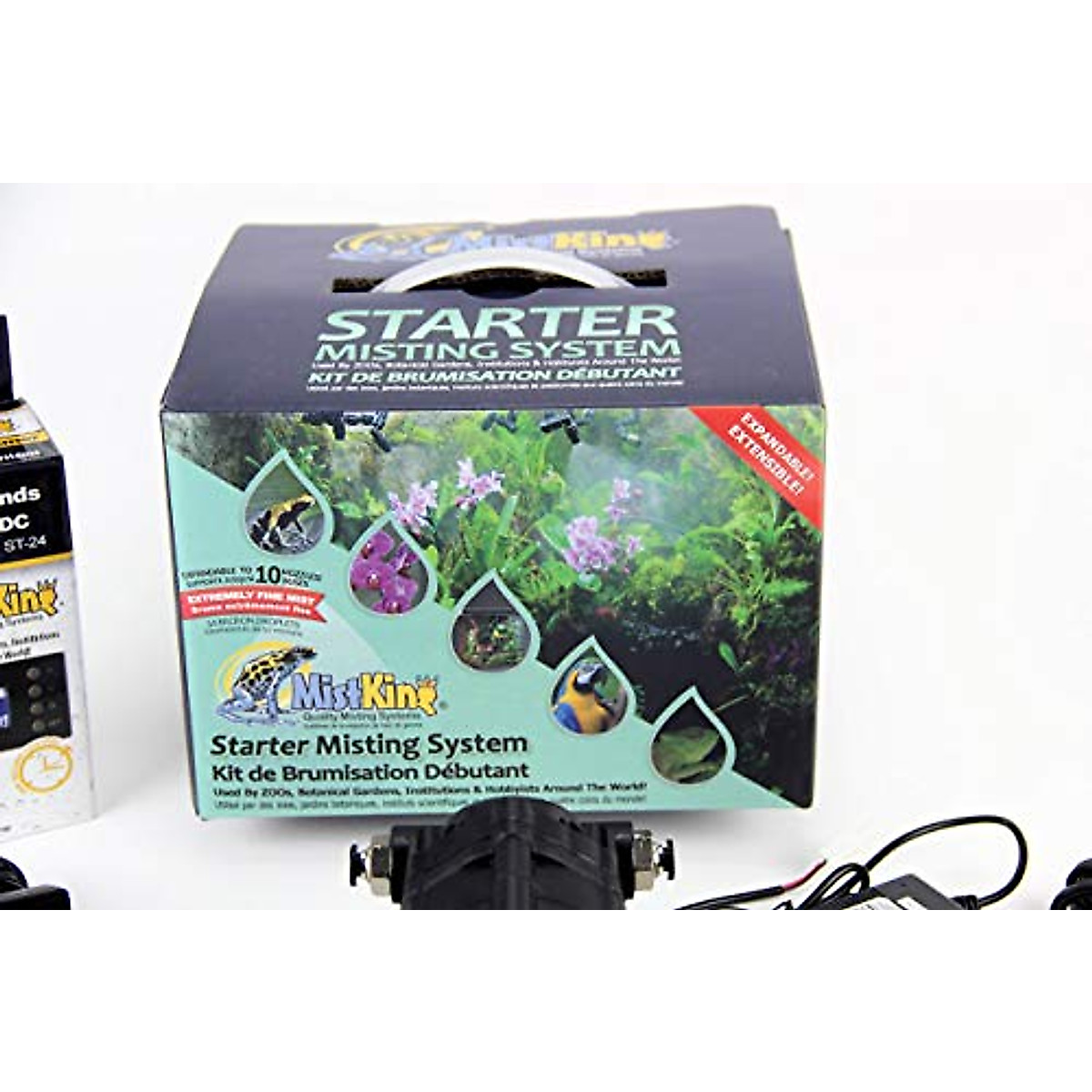 MistKing – Starter Misting System, 5th Gen | Used by Zoos, Botanical Gardens, Institutions & Hobbyists | Expandable to 10 Nozzles | Extremely Fine Mist | 50 Micron Droplets | MKSMS5-125-50