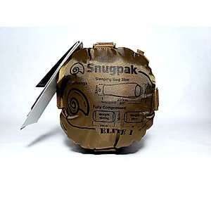 Snugpak Softie Elite 1 Sleeping Bag, 47 Degree, Expanda Panel System for Extra Space, Coyote