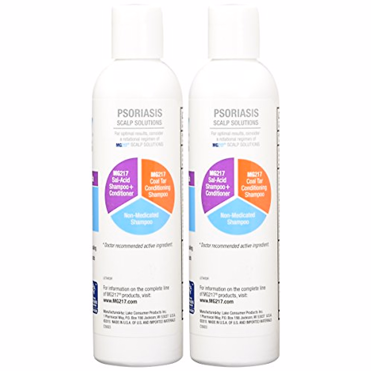 MG217 Therapeutic Salicylic Acid Shampoo and Conditioner, 8 Fl Oz (Pack of 2)