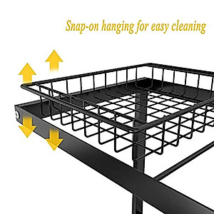 FEHUN Sinks,Stainless Steel Kitchen Sink Dish Drying Rack Drain Rack Cutlery Water Filter Tableware Organizer