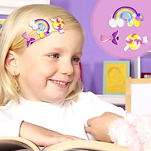 SKYNEO Baby Hair Clips, Pin, Barrettes for Girls, Toddler Girls Accessories, Kids Clips Styling, Flower Rainbow Candy Fruits Butterfly Cute 42 Pieces