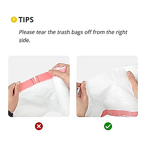 Glasho 15 Gallon Plastic Drawstring Trash Bags 80 Count White Leak Proof Garbage Bags for Tall Kitchen Home Office Outdoor