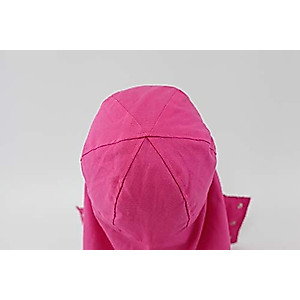 [NOGADA] Korean Style Welding Hood, High Quality Welder Cap Made in Korea, 100% Top Quality Korean Cotton Used, Head & Neck Coverage for Welding/Gauging/Grinding (Small, Dark Pink)