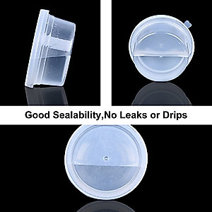 16 Pack 4.5 oz Slime Storage Containers for Slime, Foam Ball Storage Containers with Lids, 2pcs Mixing Spoon 3pcs Slime Tools for Slime DIY Art Craft Making Homemade