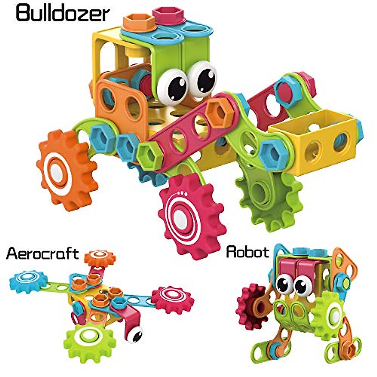 Contixo ST3 Kids Toys - 223 PCs 3D Building Blocks STEM Construction Playboards Creativity, Imagination, Recreational, Educational for Children Toddler, 3+ Year Old Boys and Girls