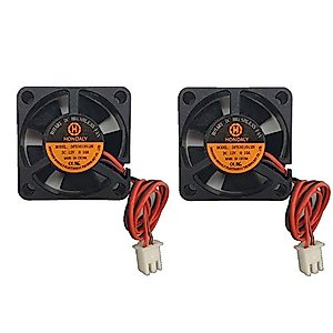 30mm 3010 30x30x10mm 1.2in. fan 12V DC Brushless Long Life Dual Ball Bearing Cooling Fan for 3D Printer,Computer or Other Small Appliances Series Repair Replacement 2Pin UL Certified (2packs 10000RPM)