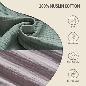 Muslin Bassinet Sheets Set 2 Pack Fitted Cradle Sheets for Bassinet Bedside Bassinet Sheets Baby Moses Basket Oval Rectangle Mattress Sheets