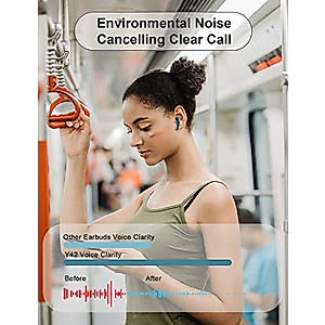 Wireless Earbuds, Bluetooth 5.3 Ear Buds Touch Control with in-Ear Built-in Microphone Deed Bass Headphones,Premium Stereo Earphones IPX6 Waterproof Headset for Sport