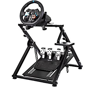 Dardoo X Frame Foldable Racing Steering Wheel Stand Fit for Logitech G27 G25 G29 G920 T300RS Tilt Adjustable Racing Simulator Without Steer Wheel, Shifter and Pedals