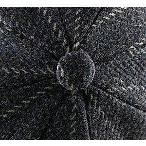 Alfonso D'Este Leonardo Newsboy Cap Size 59 Cm Bleu