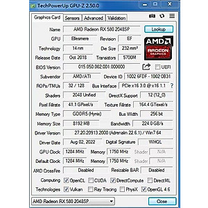 SHOWKINGS Radeon RX 580 8GB Graphics Card, 256Bit 2048SP GDDR5 AMD Video Card for Pc Gaming, DP HDMI DVI-Output, PCI Express 3.0 with Dual Fan for Office and Gaming