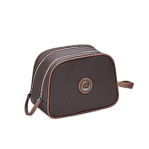 DELSEY PARIS Chatelet 2.0 Toiletry and Makeup Travel Bag, Chocolate Brown