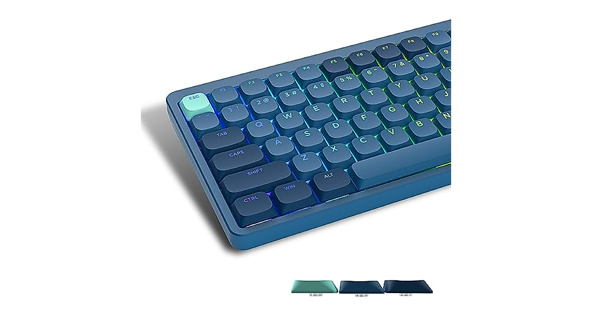 XVX Blue Horizon Low Profile Keycaps for Custom Keyboards