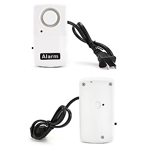 QWORK Power Failure Alarm, 2 Pack Automatic Power Cut Failure Outage Alarm 120db LED Indicator Smart Warning Siren Power by 9V Battery (NOT Included), Plug 220V