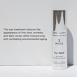 IMAGE Skincare, the MAX Eye Crème, Under Eye Cream to Reduce Appearance of Fine Lines and Puffiness for Brighter Looking Eye Area, 0.5 oz
