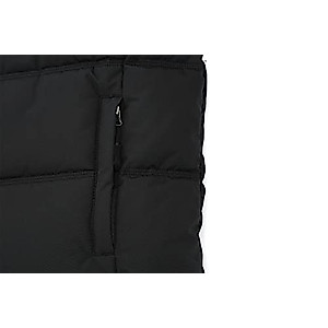 GGleaf Men's Puffer Jacket Down Winter Coat Insulated and Water-Resistant with Hood Removable Black Medium