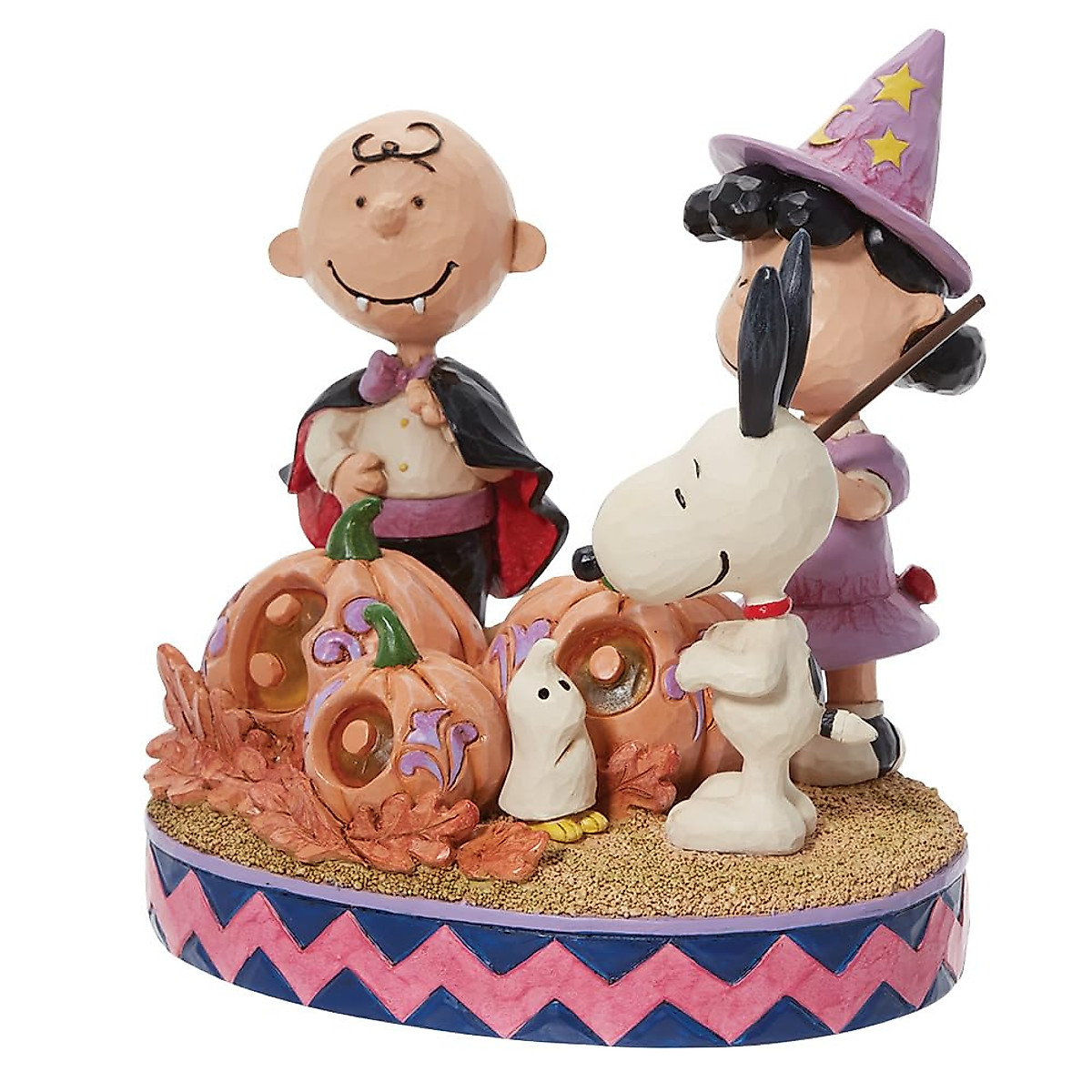 Enesco Peanuts by Jim Shore Peanuts The Gang Dressed for Halloween Figurine, 5.55 Inch, Multicolor