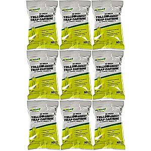 RESCUE! Yellowjacket Attractant Cartridge (10 Week Supply) – for RESCUE! Reusable Yellowjacket Traps - (9 Pack)