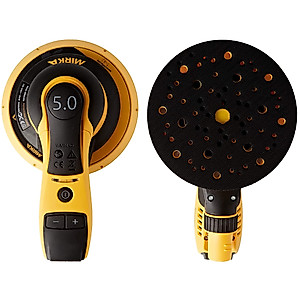 Mirka MID65020CAUS Direct Electric Random Orbital Sander, 6-Inch, Yellow, Black
