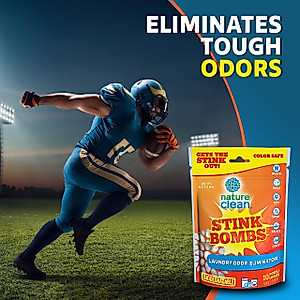 Nature Clean Stink Bomb Odor Remover Pacs for Laundry, 10 Count