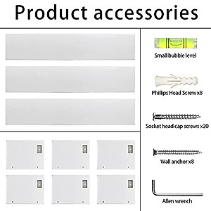 Lixintray Floating Bookshelf 24 Inches Set of 3, Wall Mounted Nursery Book Shelves for Bathroom Decor, Kids Room, Kitchen Spice Rack, Book Shelf Organizer for Baby Nursery Decor