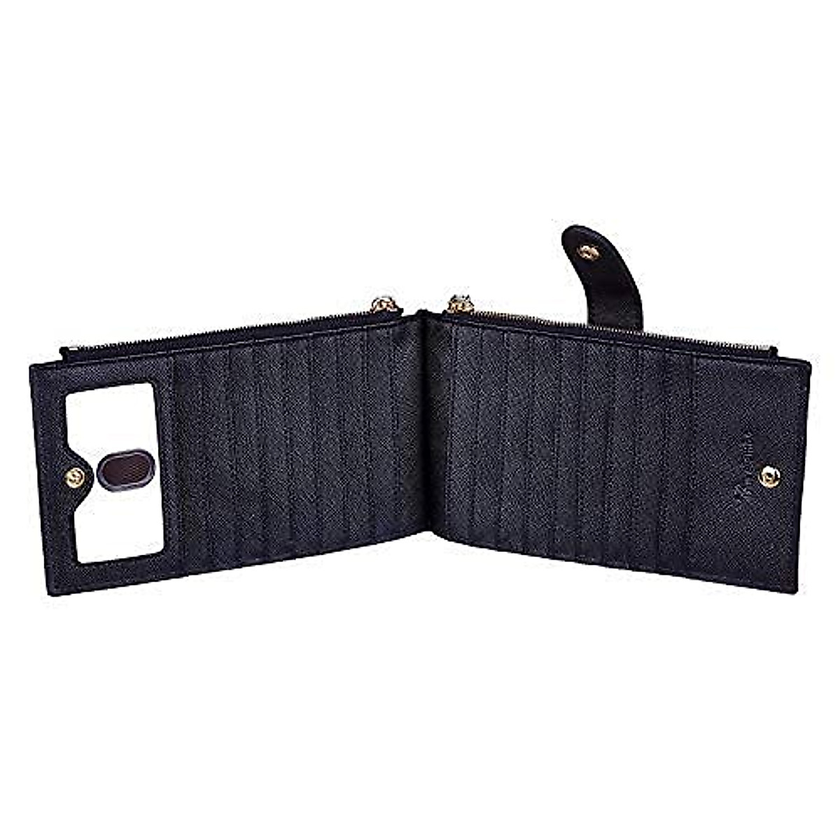 Travelambo Womens Multi Card Case Wallet & Leather Squeeze Coin Purse