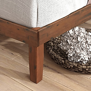 ZINUS Vivek Wood Platform Bed Frame with Headboard, Wood Slat Support, No Box Spring Needed, Easy Assembly, Full