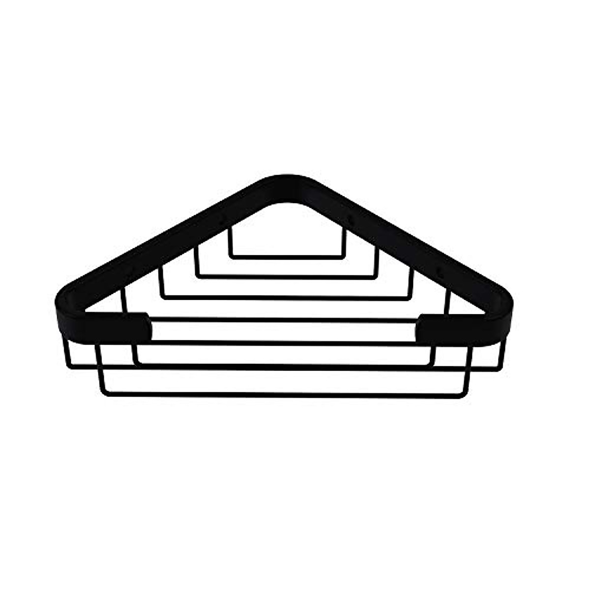 Allied Brass BSK-50ST Toiletry Corner Shower Basket, Matte Black