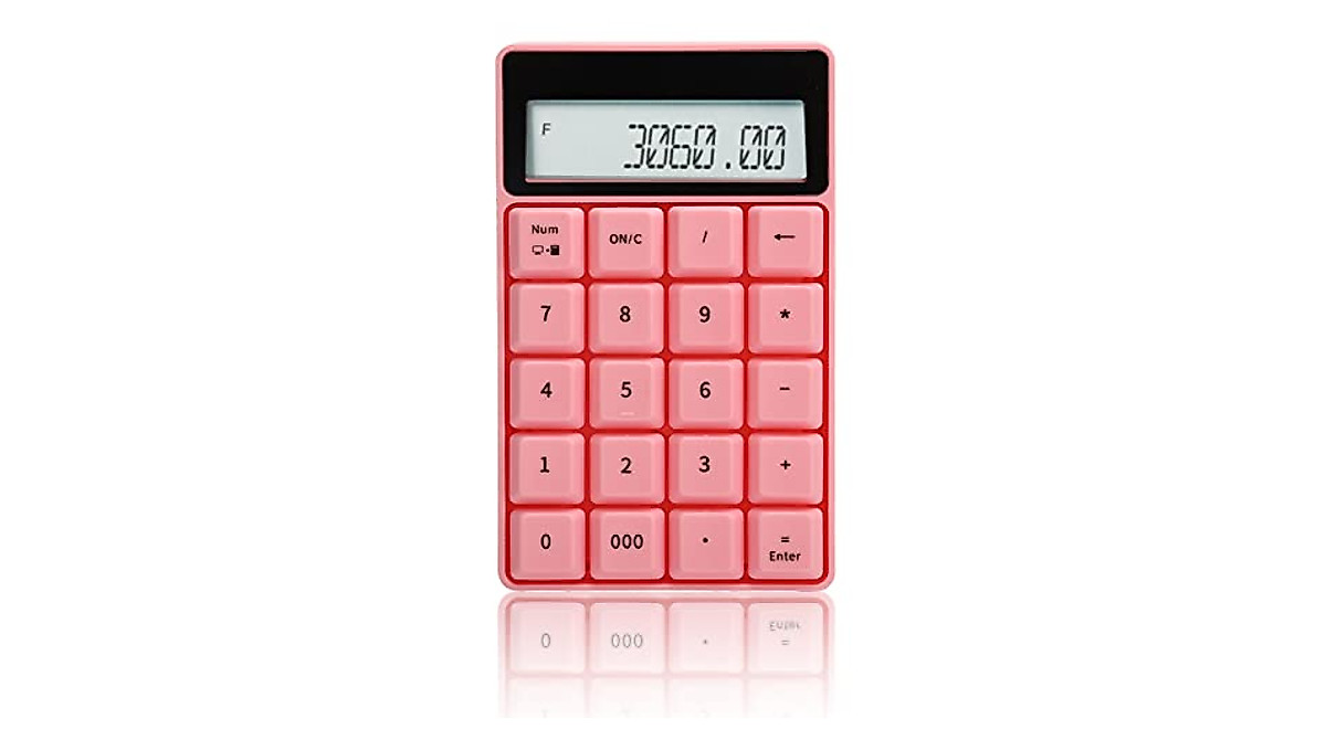 Wireless Numeric Keypad & Calculator by Sanpyl | 2.4G Wireless, Waterproof