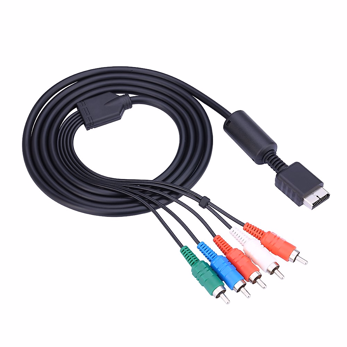 Diydeg Audio Cables, AV Multi Out Video Cable, Audio Cable for PS2 Connect to HDTV or EDTV for PS2 PS3