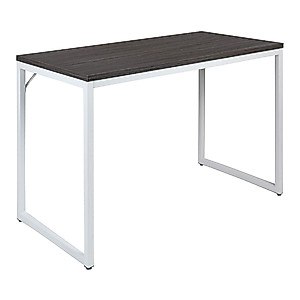 Flash Furniture Kimberly Tiverton Industrial Modern Desk-Rustic Gray/White Commercial Grade Computer Desk-47" Sturdy Home Office Desk-Writing Desk