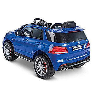 Huffy Mercedes-Benz GLE 63 Kids Electric Battery Powered Ride On Car W/ Lights, Sounds & MP3 Player, Royal Blue (17548P)