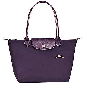 Longchamp Le Pliage Club Large Shoulder Tote (Purple, Bilberry)
