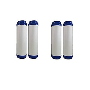 4-Pack Replacement for Compatible with U25 Granular Activated Carbon Filter - Universal 10-inch Cartridge Compatible with Water Filter Unit - Model U25