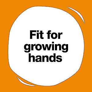 Fiskars 7" SoftGrip Left-Handed Student Glitter Scissors for Kids 12+ - Left-Handed Scissors for School or Crafting - Back to School Supplies - Blue