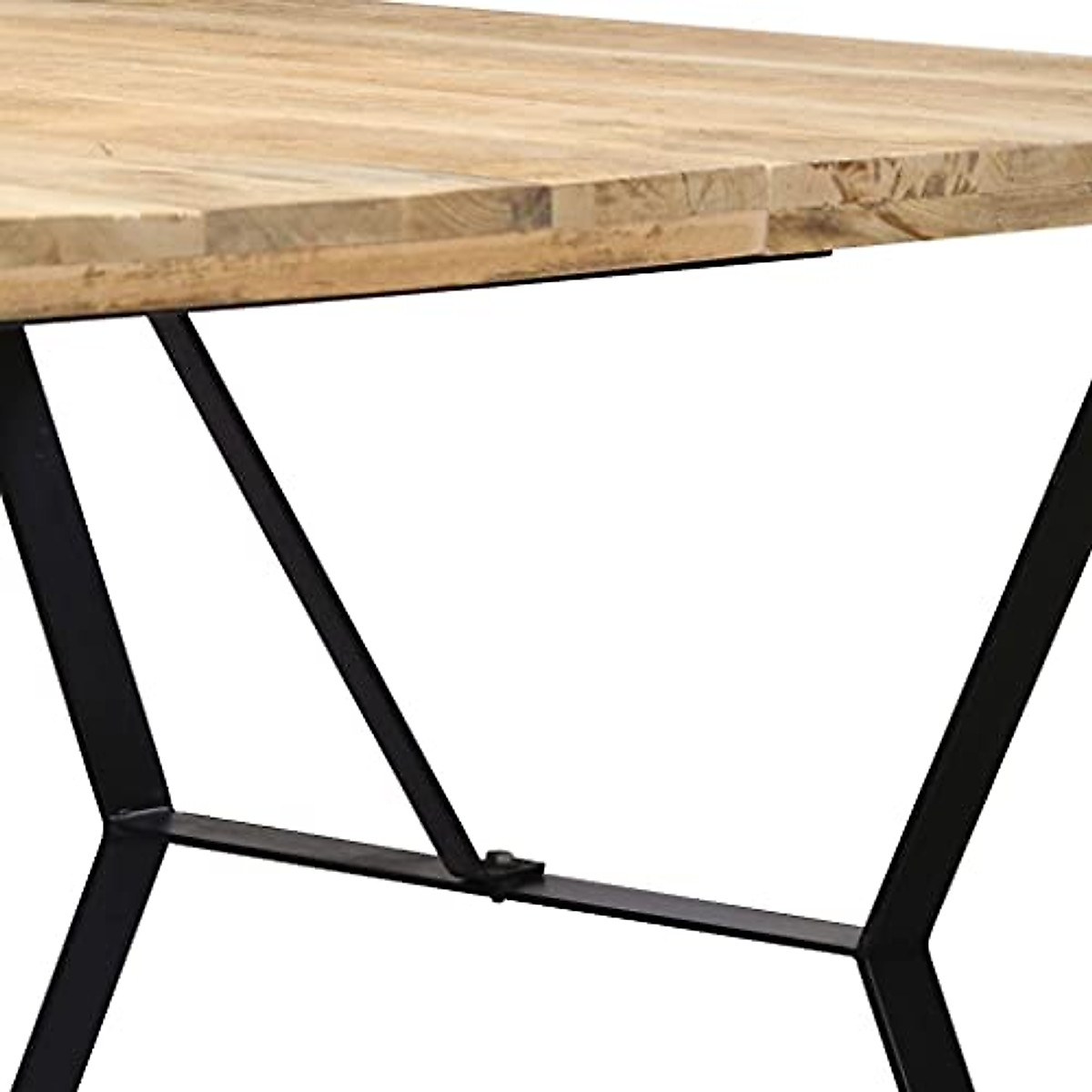 YPWRENH Snack Table Kitchen End Table Dining Table 70.8"x35.4"x29.9" Solid Mango Wood for Dining Room, Kitchen or Living Room