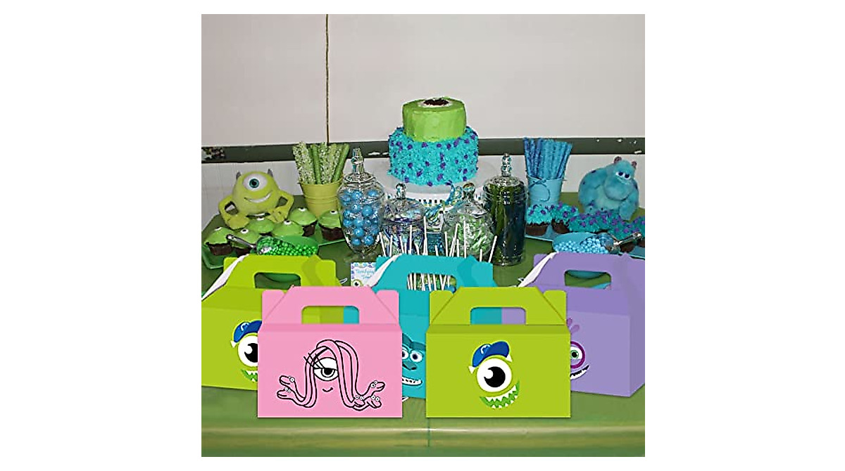 Monster Inc Treat Boxes Set – 16 Themed Candy & Favor Boxes