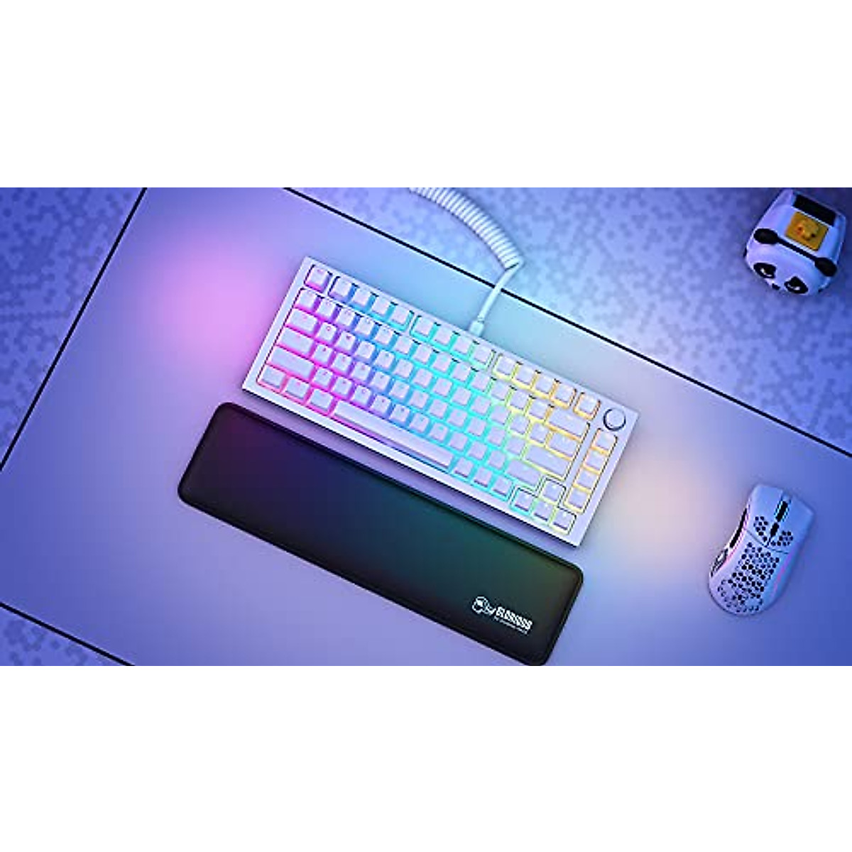 Glorious Aura V2 (White) - PBT Pudding Keycaps for Mechanical Keyboards - ANSI (US), ISO Compatible - Supports Full Size, TKL, 75%, 60% Layouts