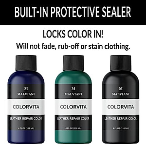 Leather Repair Color Restorer - Cream - Repair Furniture, Couch, Car Seat, Sofa, Purse, Vinyl - 4 oz.
