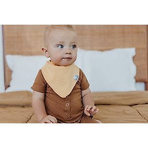 Copper Pearl Baby Bandana Bibs - 4 Pack Soft Cotton Baby Bibs for Drooling and Teething, Absorbent Drool Bibs for Baby Girl and Boy, Adjustable to Fit Newborns to Toddlers, Tons of Styles (Bennie)