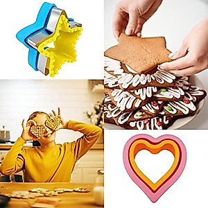 Sandwich Cutter and Sealer Decruster Fruit Vegetable Cutter Shapes Cookie Cutters Sandwich Mold Great for Kids Lunch Lunchbox