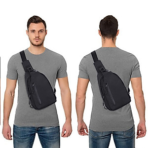 Sling Crossbody Bag Travel Anti Theft Safe Bag for Men Women Waterproof