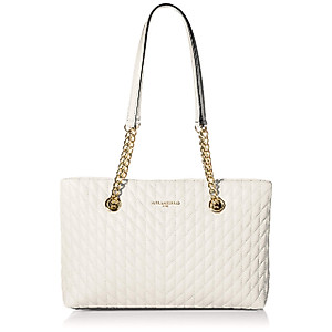 Karl Lagerfeld Paris Womens Karolina Tote Bag, Winter White